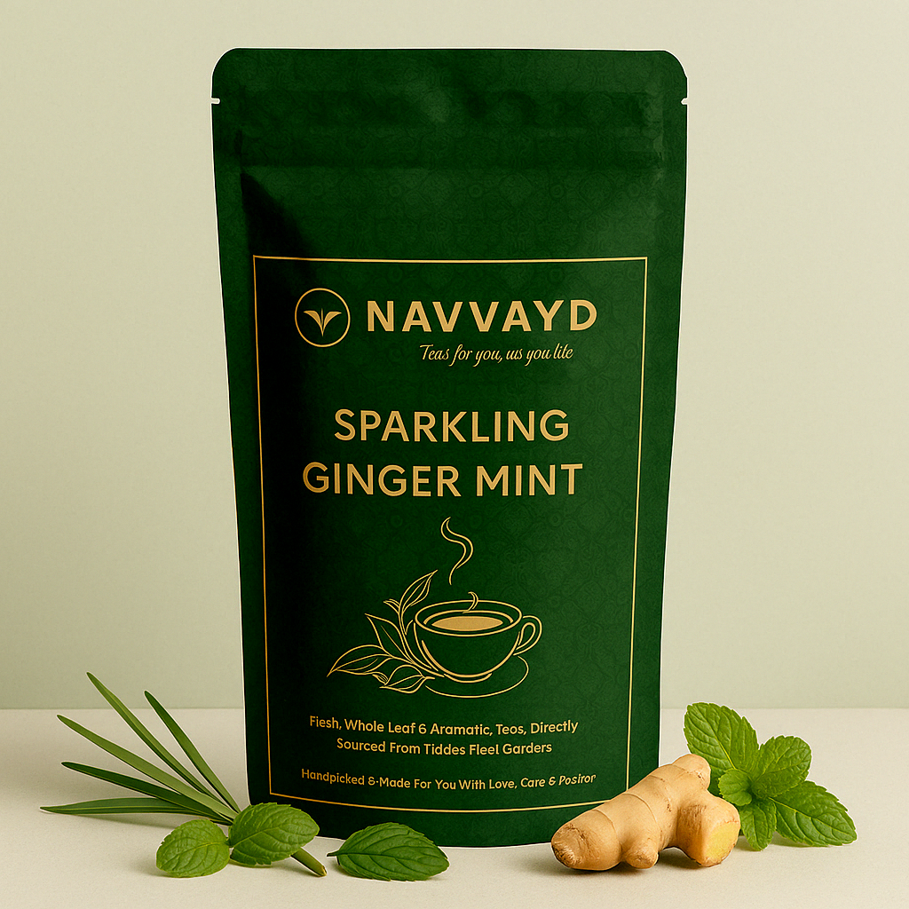 Sparkling Ginger Mint Tea