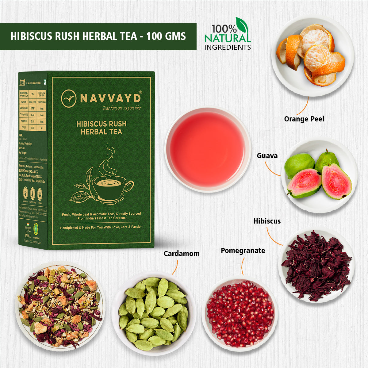 Hibiscus Rush Herbal Tea – Navvayd